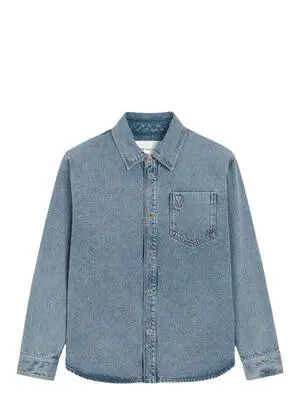 AMI Paris De Coeur Denim Shirt - Multicolor