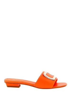 ROGER VIVIER Belle Vivier Slides - Orange