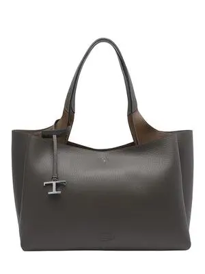 TOD'S Medium Leather Bag - Gray