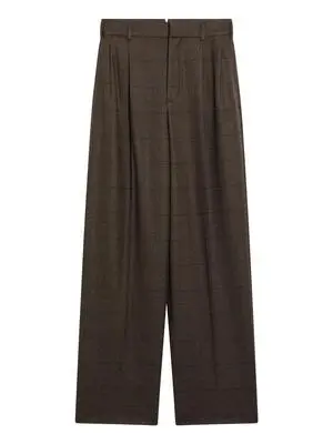 Loro Piana Check-pattern Trousers In Wool And Cashmere - Multicolor