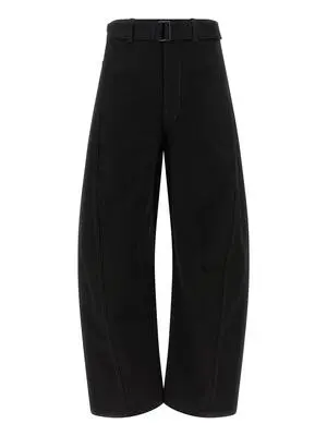 LEMAIRE LEMAIRE Twisted Belted Denim Jeans Black