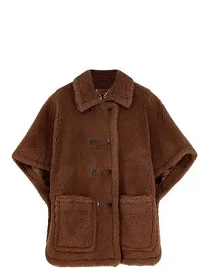 Max Mara Alpaca, Cashmere And Silk Cape - Multicolor
