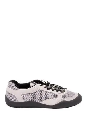 Prada Speedrock Leather And Mesh Sneakers - Multicolor