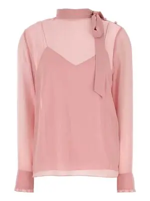 Gucci Crepe Blouse - Pink