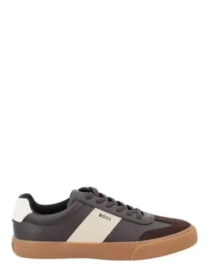 BOSS Leather Sneakers - Brown