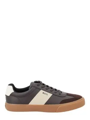 BOSS Leather Sneakers - Brown