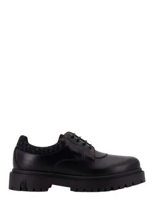 Dior Dexpii Leather Lace-up Shoes - Black