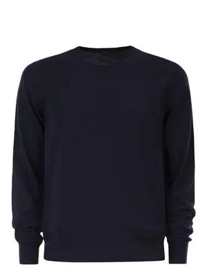 Kiton Long-sleeved Wool Crew Neck Jumper - Multicolor