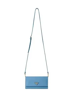 Prada Saffiano Leather Mini Bag - Blue