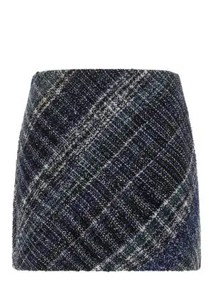 Missoni Check Wool Skirt - Blue