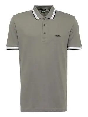 BOSS Grey Polo Shirts - Gray