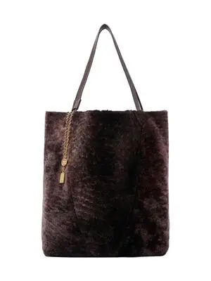 Chloé Spin Shearling Shoulder Bag - Multicolor