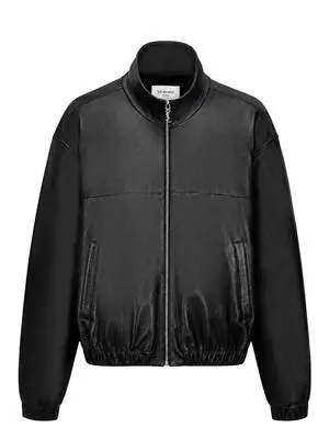 Saint Laurent SAINT LAURENT Leather Bomber Jacket Multicolor