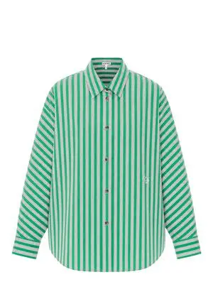 Loewe LOEWE Striped Long-Sleeve Shirt Green