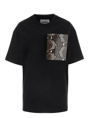 JIL SANDER JIL SANDER Short Sleeve Animal Print Pocket T-Shirt Multicolor