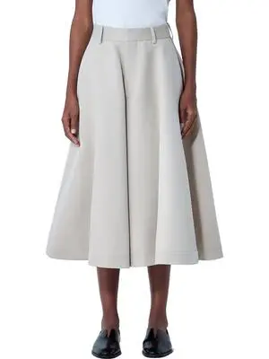 Bottega Veneta Silk-and-cotton-twill Culotte - Gray