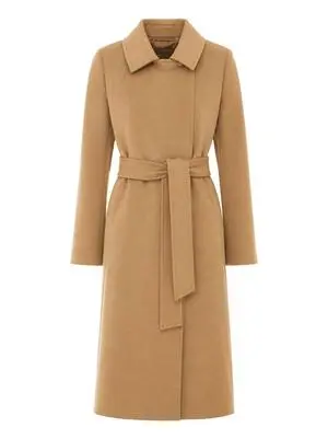 Max Mara Max Mara Studio Women Bcollag Wool Double-Breasted Coat Cream