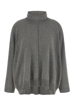 Alberta Ferretti Central Stitching Sweater - Gray