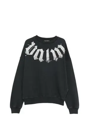 Palm Angels Logo Print Sweatshirt - Black