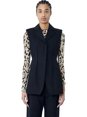 Sportmax Oca Tailored Vest - Black