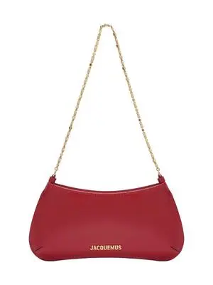 Jacquemus Le Bisou Chaine Patent Leather Bag - Red