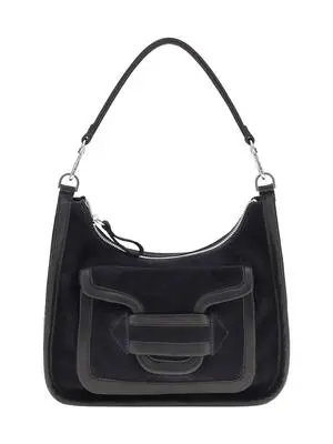 Pierre Hardy Alpha Day Miss Leather Shoulder Bag - Black