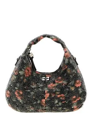 GANNI Mini Hobo Flowers' Handbag - Multicolor