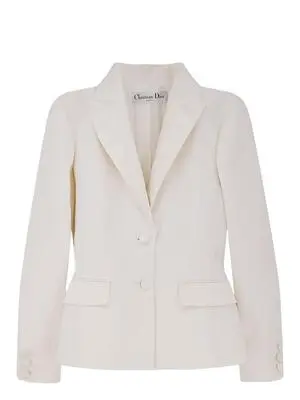 Dior Wool And Silk Blend Jacket - Multicolor