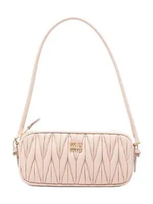 Miu Miu Leather Shoulder Bag - Pink