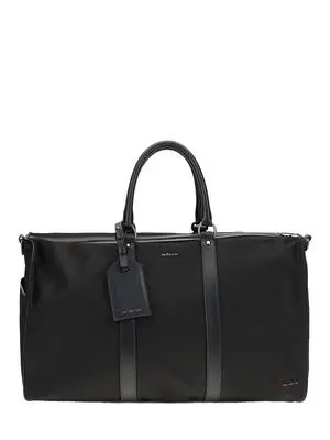 Kiton Leather-trim Travel Duffle Bag - Black