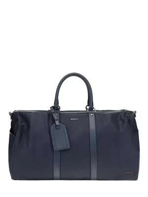 Kiton Leather-trim Travel Duffle Bag - Blue