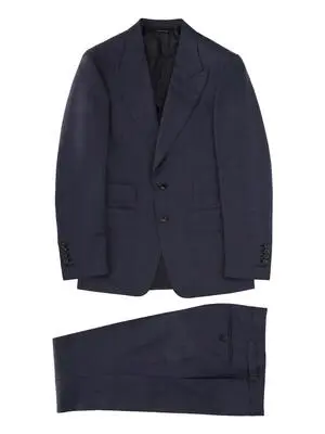 TOM FORD Grand Overcheck Shelton Suit - Blue