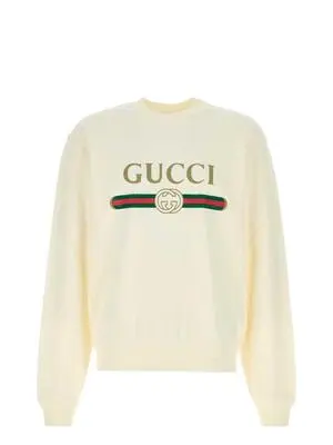 Gucci Cashmere Blend Jersey Crewneck Sweatshirt - Multicolor