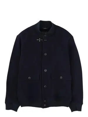 FAY Wool Jacket With Buttons - Blue