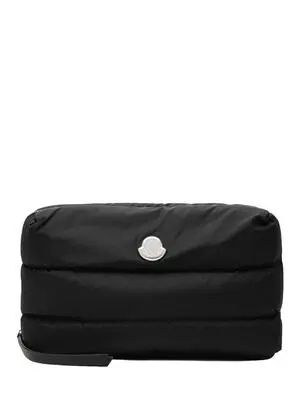 Moncler Caradoc Beauty Case In Quilted Nylon - Black