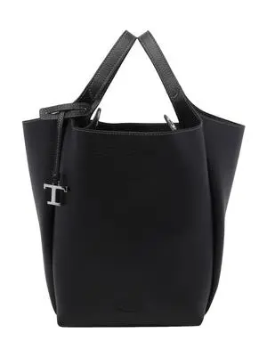 TOD'S Leather Bucket Bag - Black