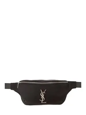 Saint Laurent Cassandre Belt Bag - Black