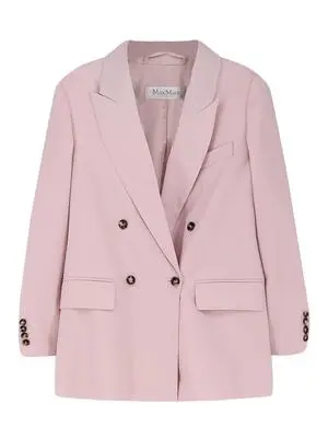 Max Mara MAX MARA Wool, Mohair, And Silk Blend Ombrosa Blazer Multicolor