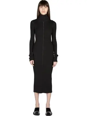 Marni Roll Neck Midi Dress - Black