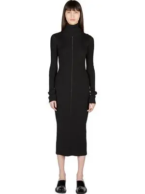 Marni Roll Neck Midi Dress - Black