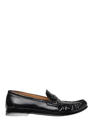 Fendi Leather Loafers - Black
