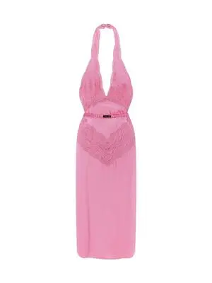 Gucci Silk Satin Midi Dress - Multicolor