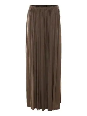 Max Mara Mxmlivrea Long Skirt - Brown