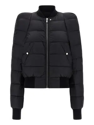Rick Owens Duvet Flight Bomber Jacket - Black