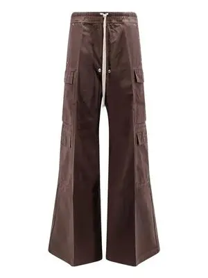 Rick Owens Drkshdw Men Double Cargo Jumbo Organic Cotton Trousers Multicolor
