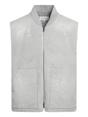MAISON MARGIELA Cotton Canvas Vest - Gray