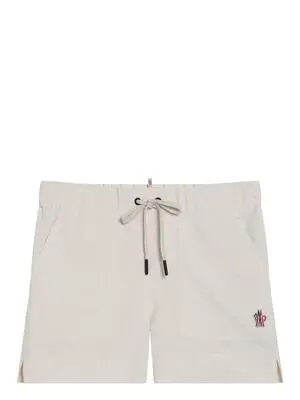 Moncler Moncler Grenoble Beige Technical Froisse Shorts Women Cream