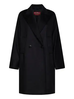 Max Mara MAX MARA STUDIO Mstmastro Double-Breasted Midi Coat Multicolor