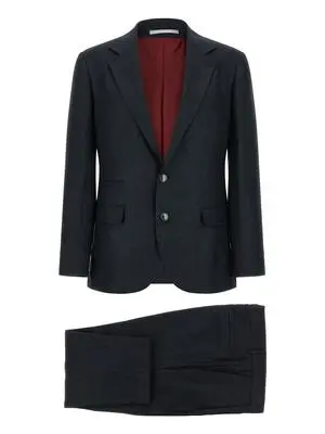 Brunello Cucinelli Brunello Cucinelli Men Hopsack Dress Blue