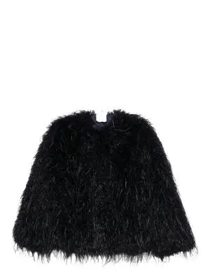 FORTE_FORTE Faux Fur & Shearling Jacket - Blue